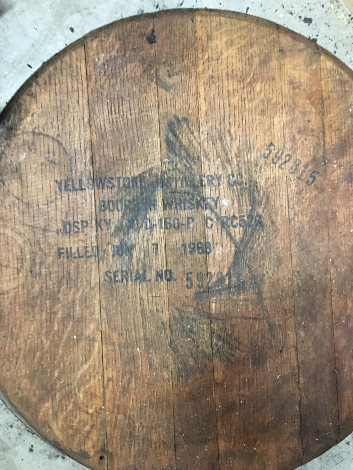 Yellowstone Distillery Bourbon Barrel Stave Serving Tray | Etsy