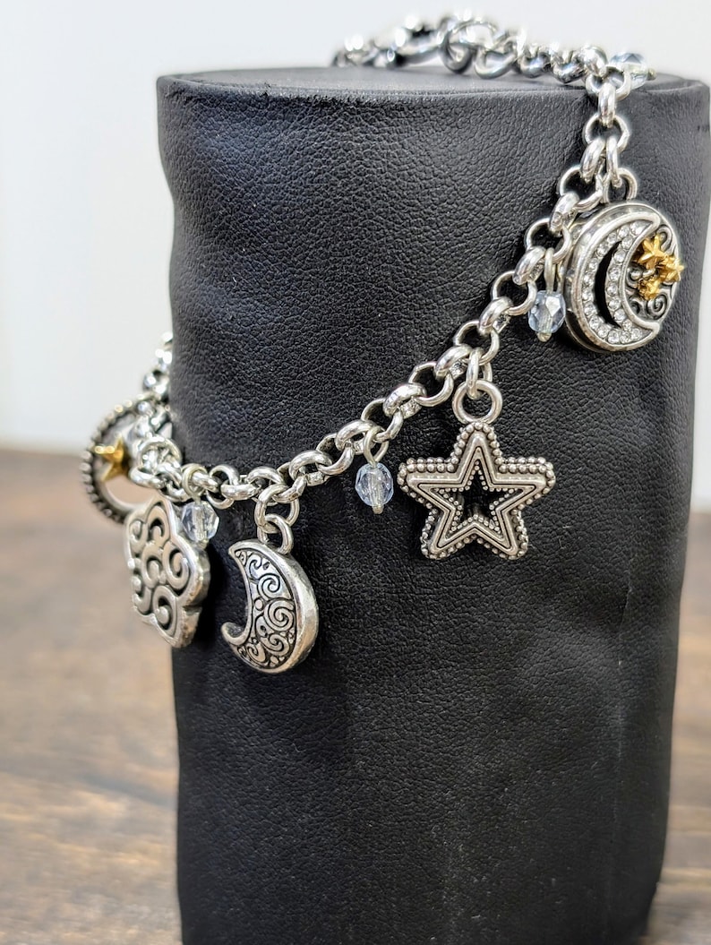 RARE Vintage Brighton Sun and Moon Charms Bracelet 24 - Etsy