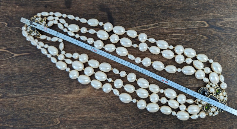 RARE VTG Incredible Monet Collectors 75th Anniversary Faux Pearl and ...