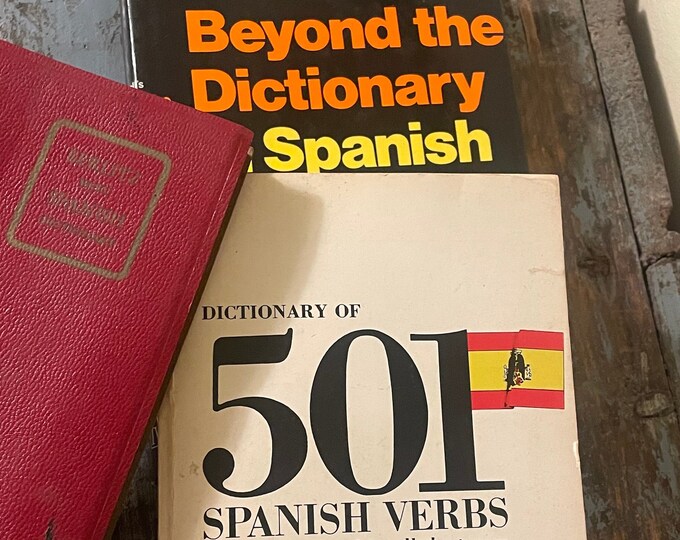 Spanish Book Set. 501 Spanish Verbs. Berlitz Spanish Dictionary ...