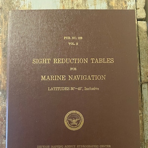 Marine Navigation Sight Reduction Tables. Vol. 3. Defense Mapping ...