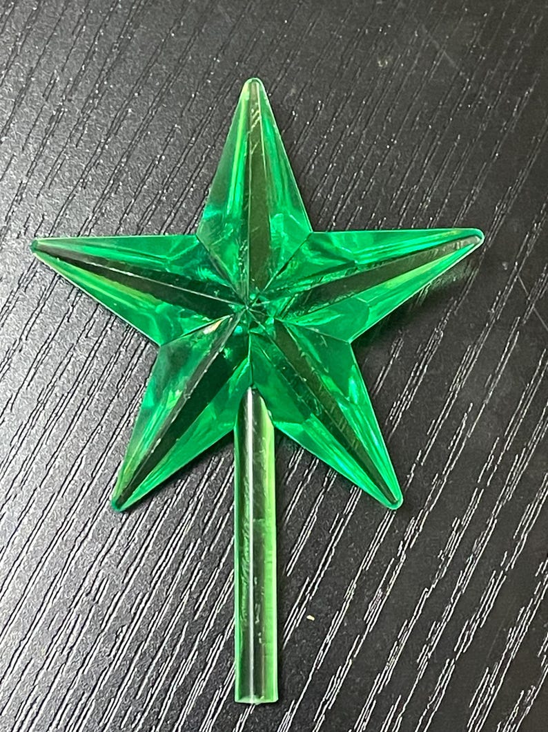 Large Chunky Star for Ceramic Christmas Trees. Pink or Green Chunky ...