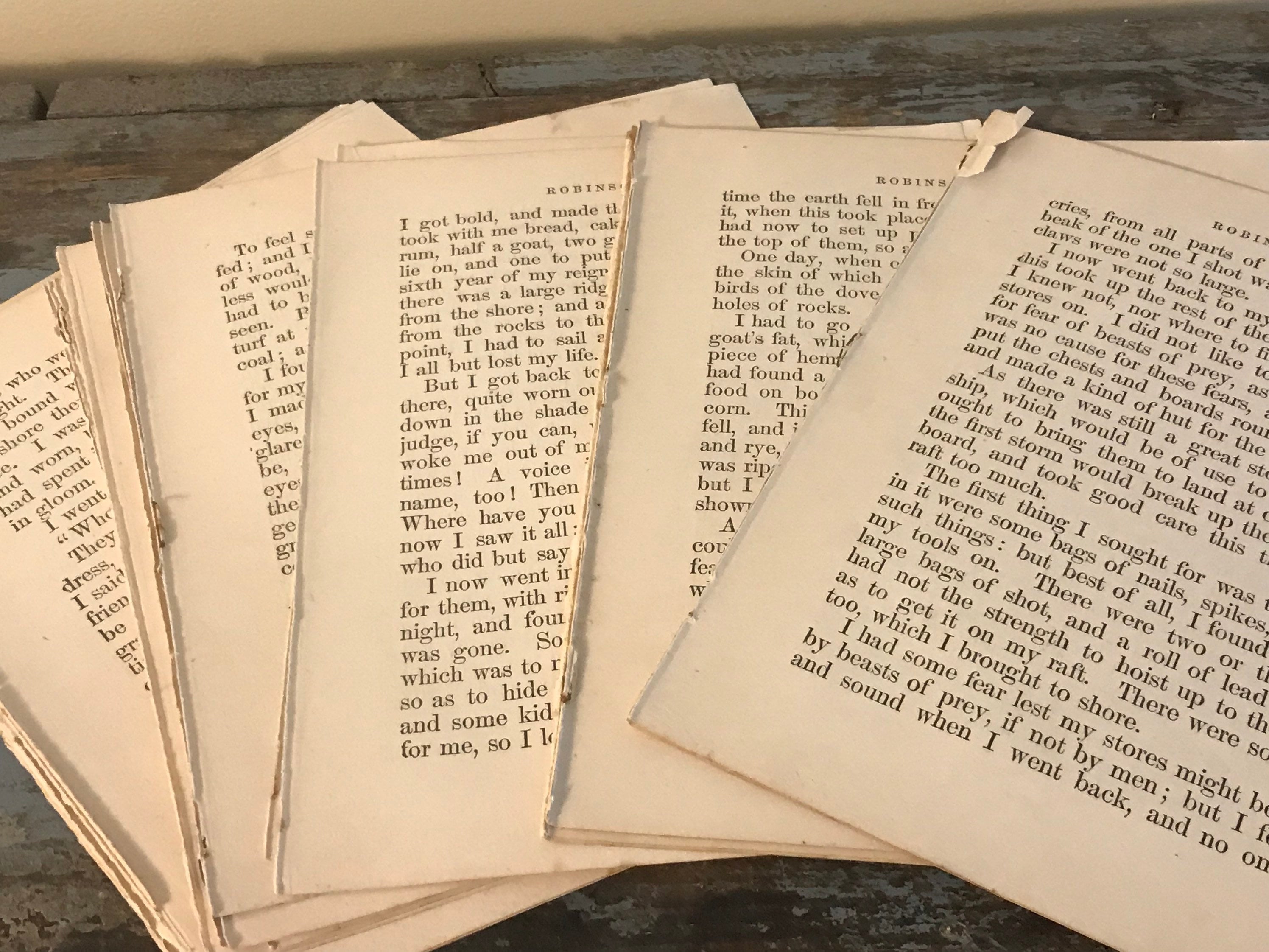 45 Old Book Pages. Antique Book Paper. Journaling Collage - Etsy