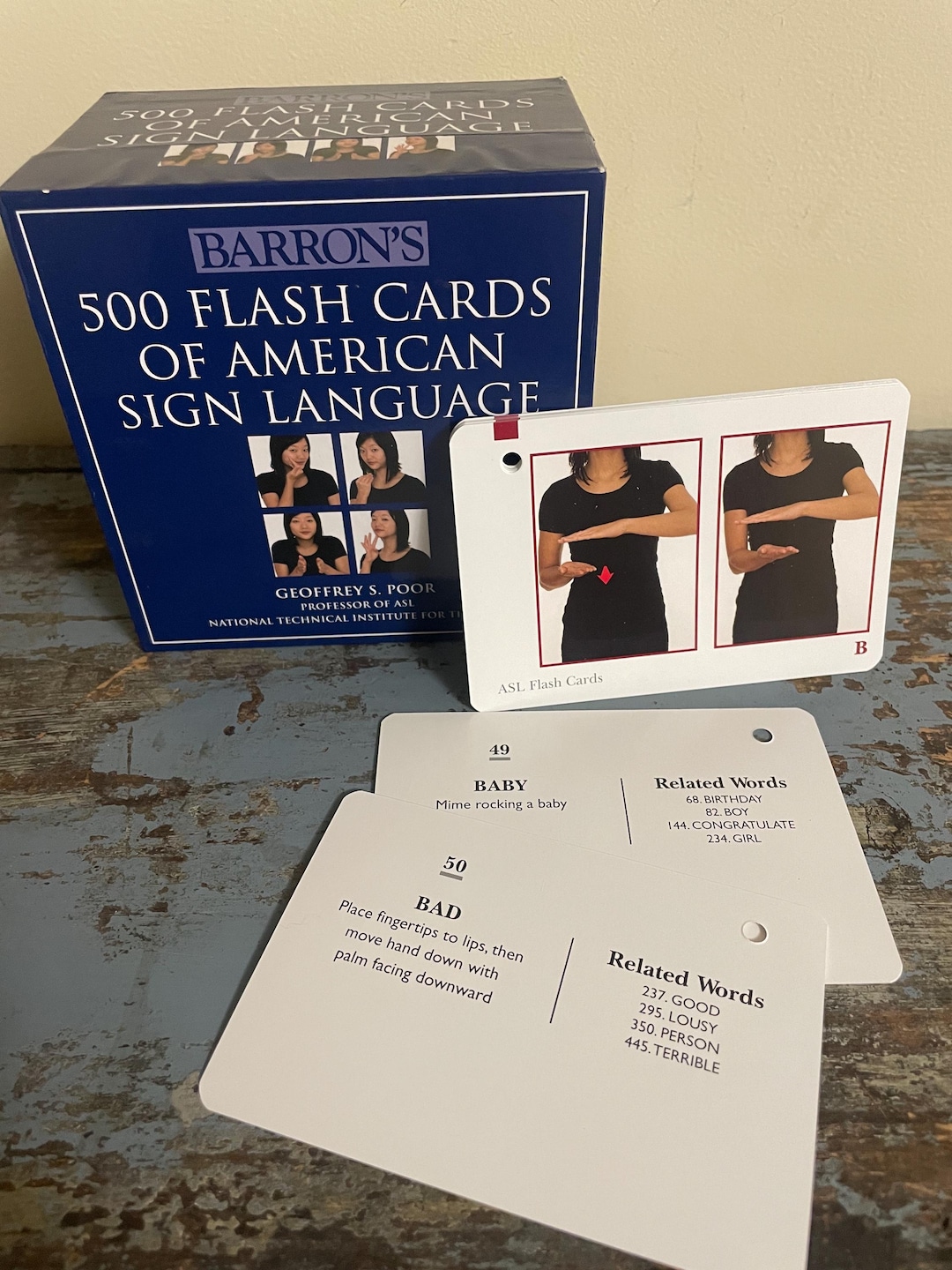 Barron's 500 Flash Cards of American Sign Language. Geoffrey S. Poor ...