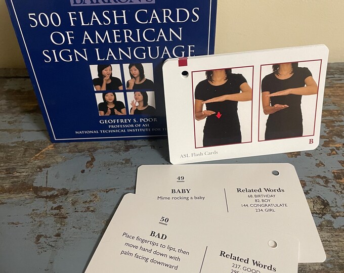 Barron's 500 Flash Cards of American Sign Language. Geoffrey S. Poor ...
