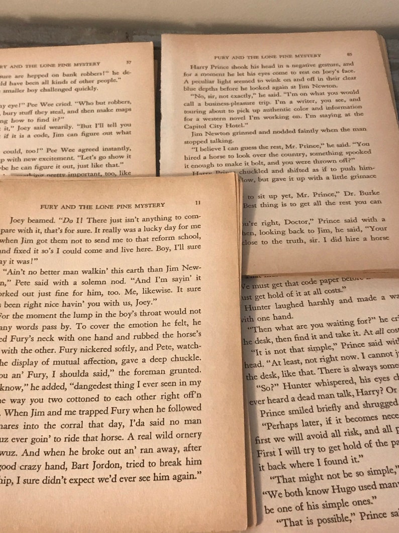 45 Old Book Pages. Antique Book Paper. Journaling Collage - Etsy