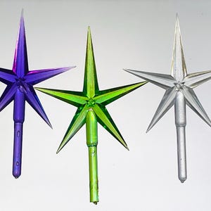 Large Ceramic Christmas Tree Stars. Replacement Star. Aqua-blue-clear ...