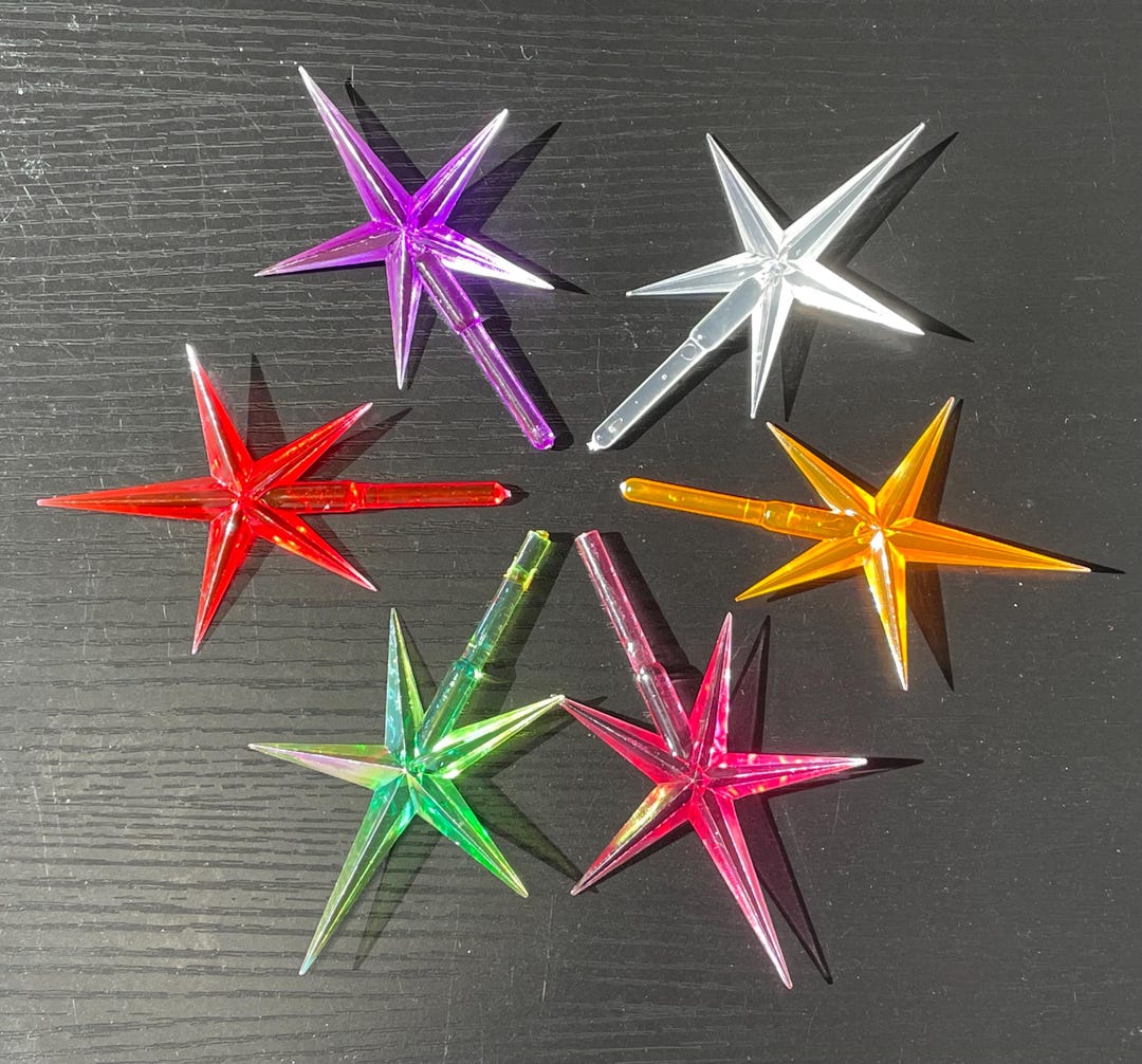 Large Ceramic Christmas Tree Stars. Replacement Star. Aqua-blue-clear ...