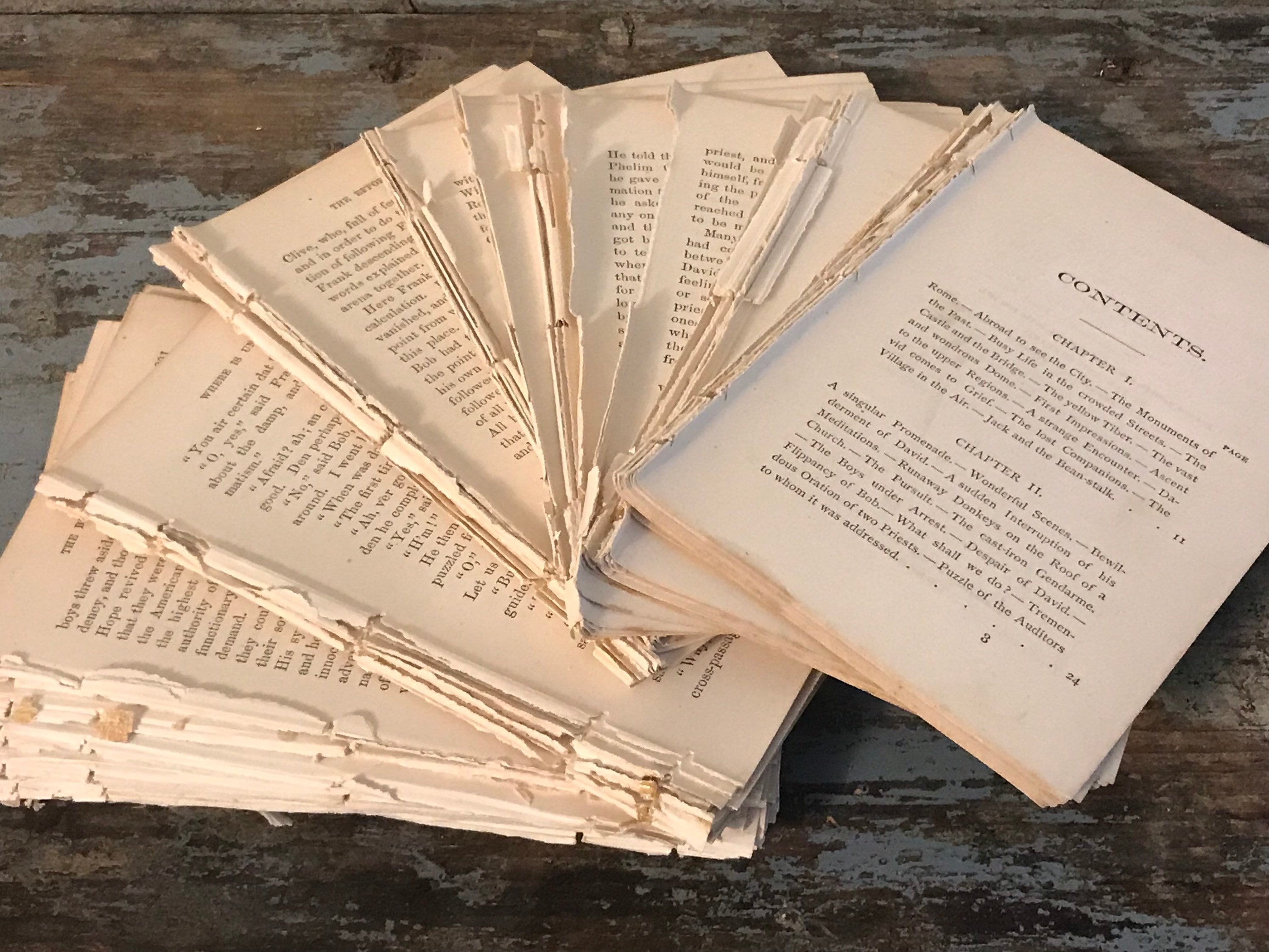 45 Old Book Pages. Antique Book Paper. Journaling Collage - Etsy