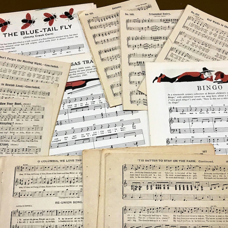 Vintage Song Book - Etsy