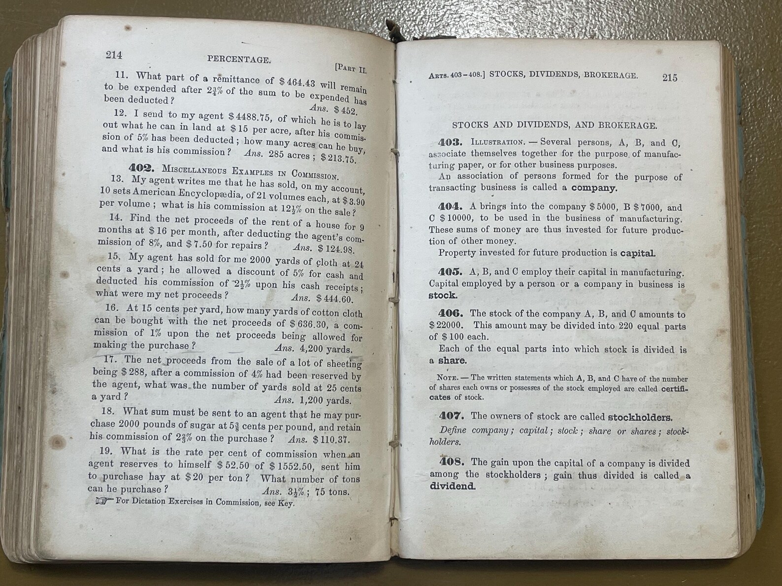 Antique Math Book. Walton's the Illustrative Practical Arithmetic. 1869 ...