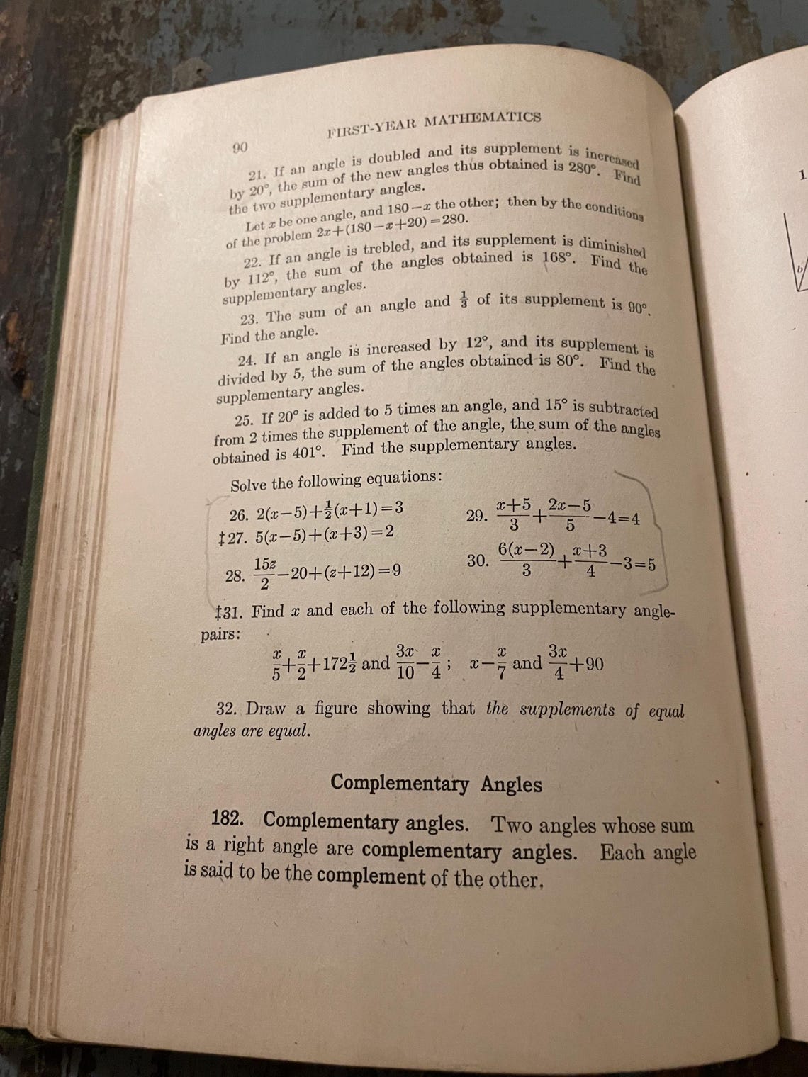 First Year Mathematics for Secondary Schools. Ernst R. Breslich. 1922 ...