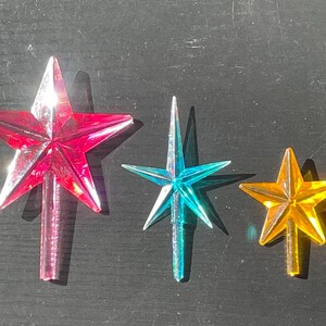 Large Ceramic Christmas Tree Stars. Replacement Star. Aqua-blue-clear ...