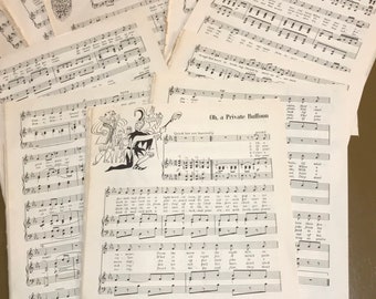 Antique Song Sheet | Etsy