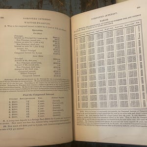 Antique Math Book. Sadler's Counting House Arithmetic-business ...