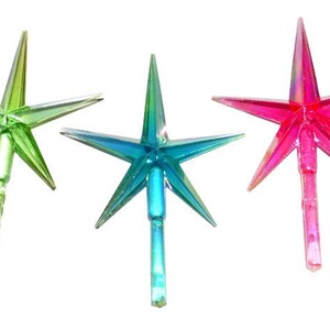 Large Ceramic Christmas Tree Stars. Replacement Star. Aqua-blue-clear ...