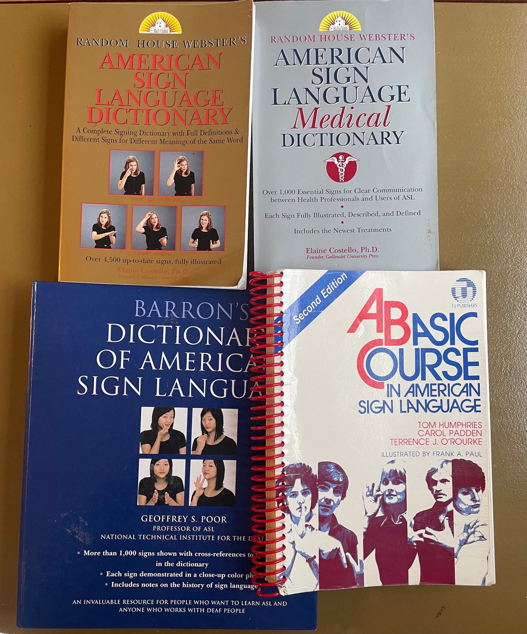 Learn ASL Book Set: Barron's Dictionary. Medical Dictionary. Webster's ...