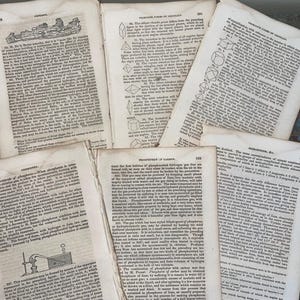 30 Science-themed Book Pages. Antique Science Pages. Vintage Book Paper ...