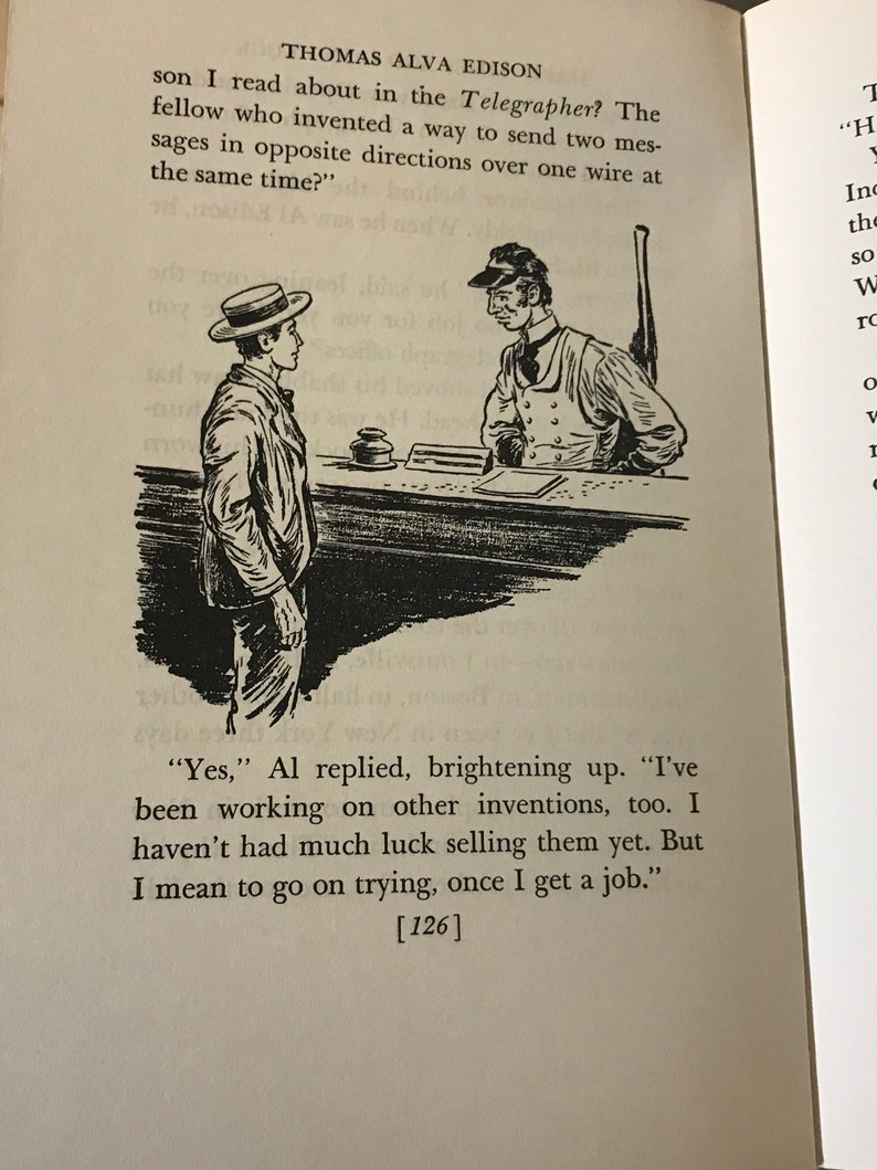The Story of Thomas Alva Edison. Signature Books. 1952. Thomas - Etsy