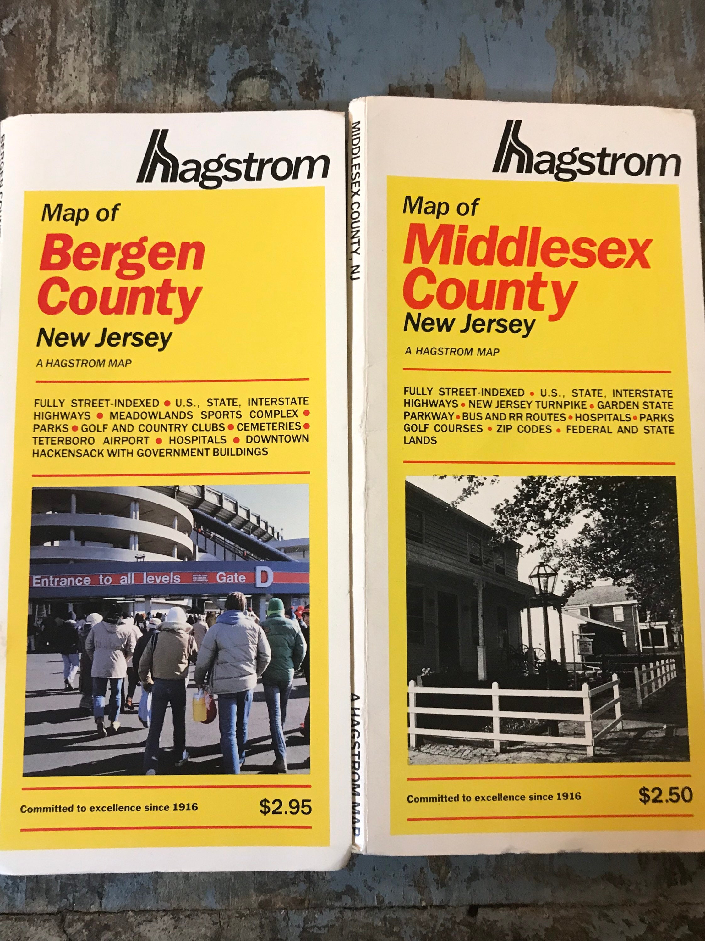 Vintage Hagstrom New Jersey County Maps. NJ Maps. Bergen - Etsy Canada