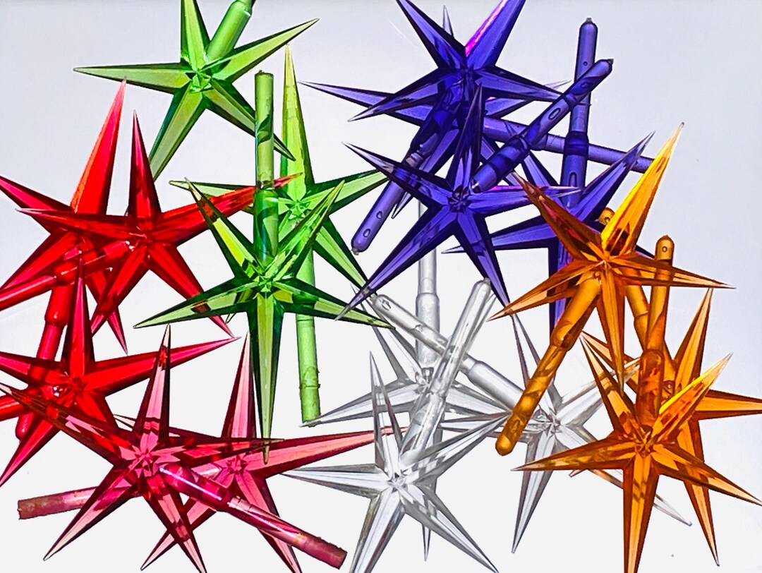 Large Ceramic Christmas Tree Stars. Replacement Star. Aqua-blue-clear ...