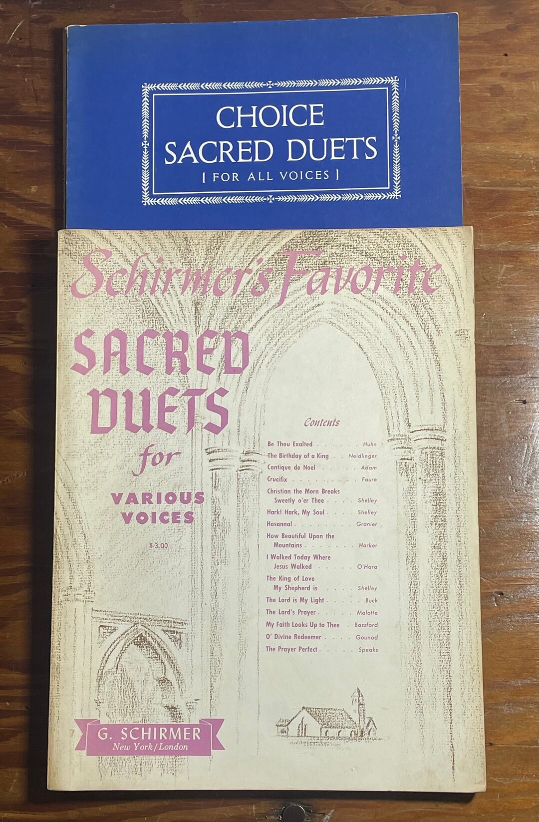 Sacred Duets. Schirmer's Favorite. 1955. Choice Sacred Duets. 1936 ...