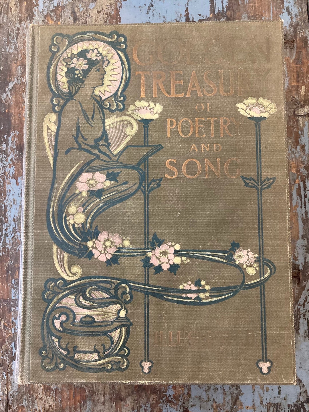 Golden Treasury of Poetry and Song. Henry T. Coates. 1905. Antique ...
