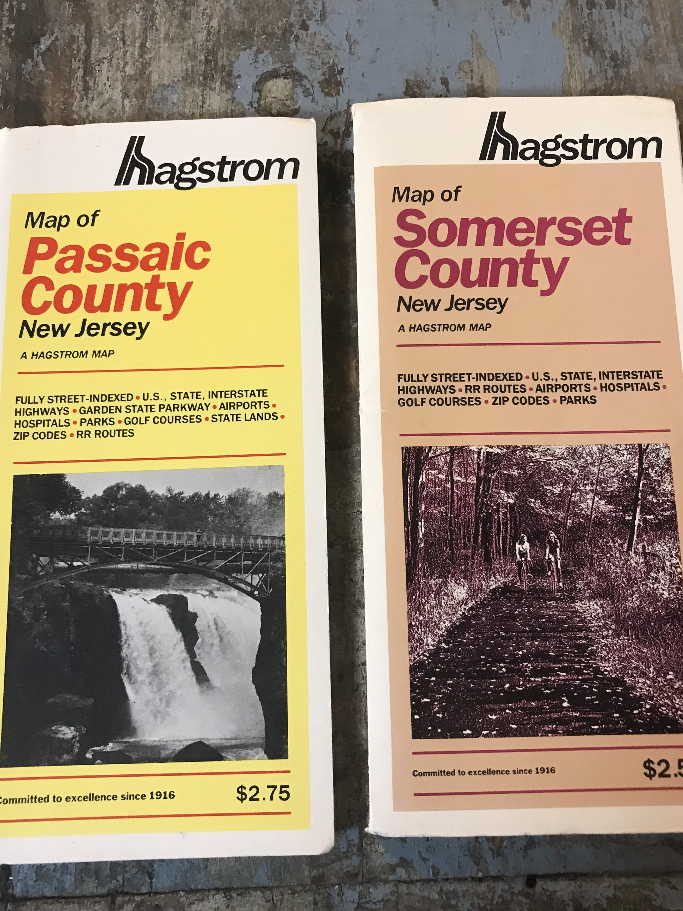 Vintage Hagstrom New Jersey County Maps. NJ Maps. Bergen - Etsy Canada