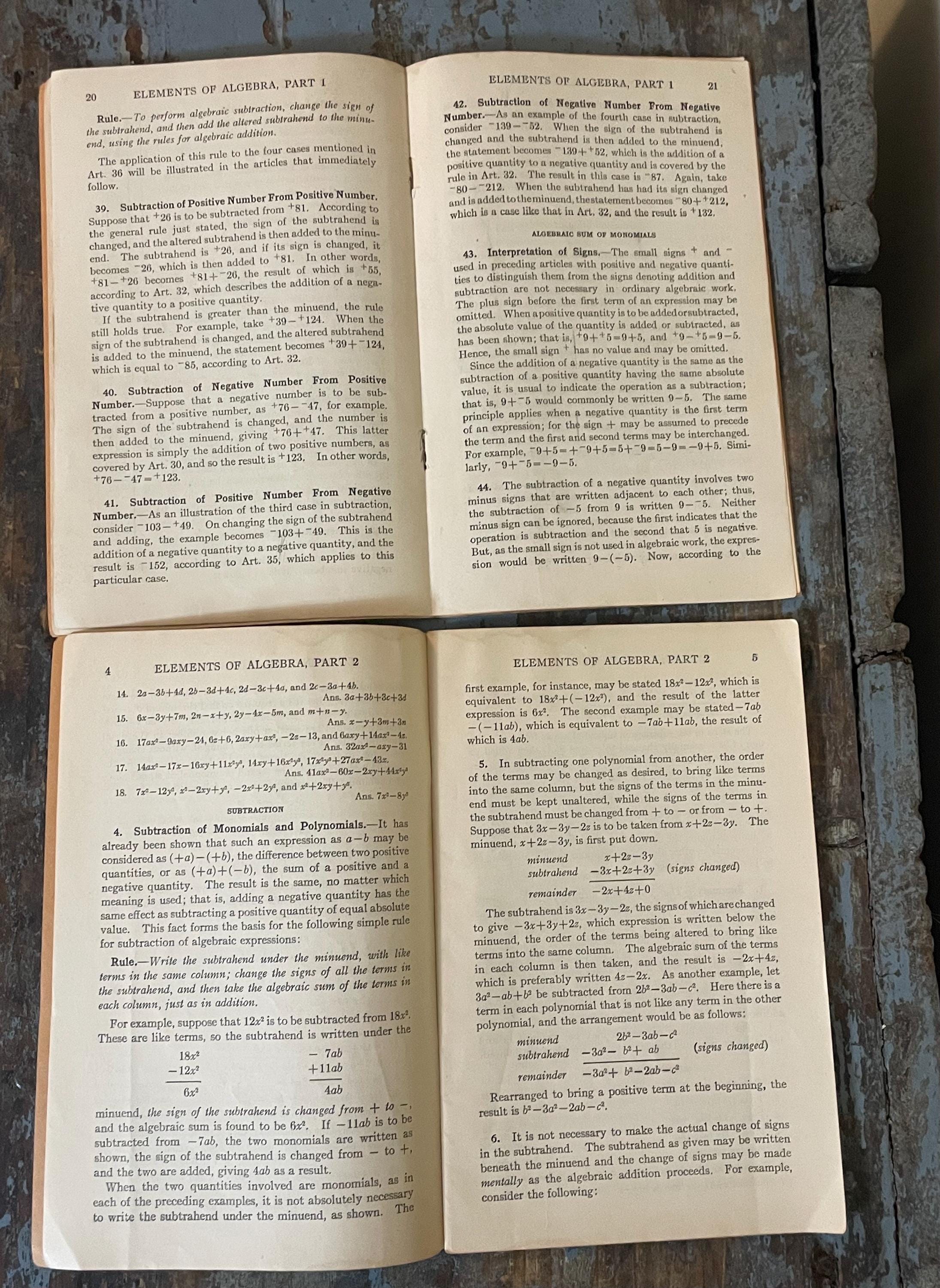 Antique Mathematics Series. International Correspondence School. 1937 ...