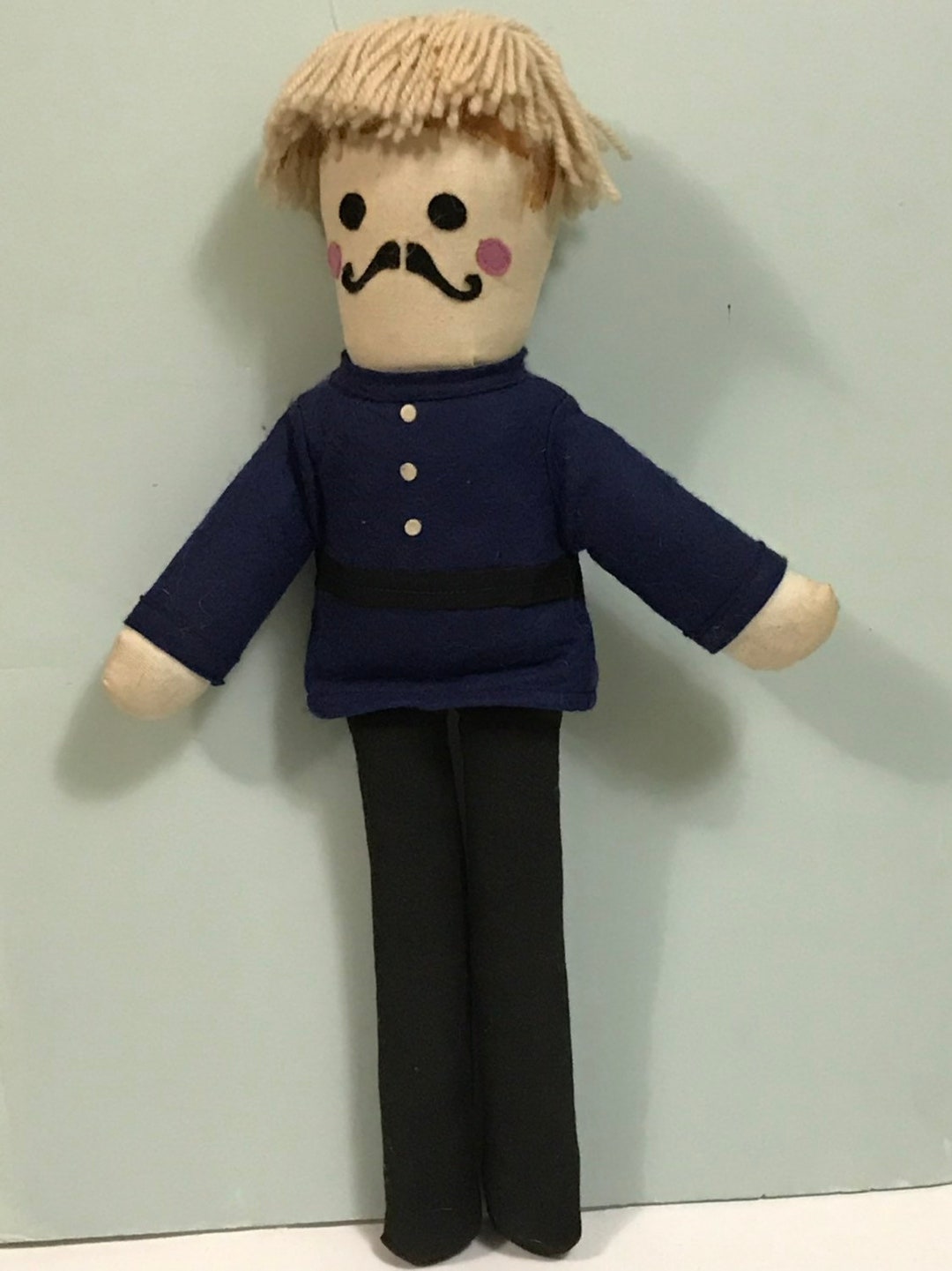 English Bobby Doll. Vintage Cloth Doll. Britain Souvenir. - Etsy