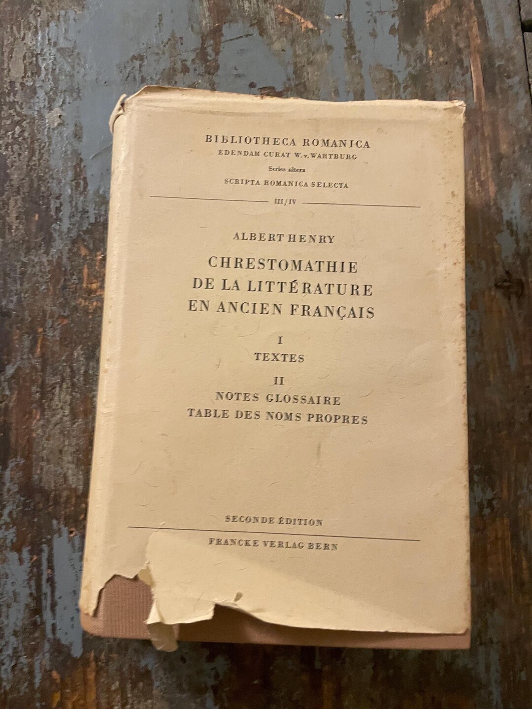 Ancient French Literature. Chrestomathie De La Litterature En Ancien ...