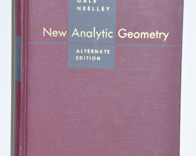 New Analytic Geometry. Math Textbook. Old Textbooks. Math Teacher Gift ...