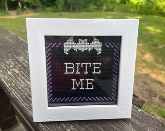 Subversive Cross Stitch PDF Pattern: Bite Me - Etsy
