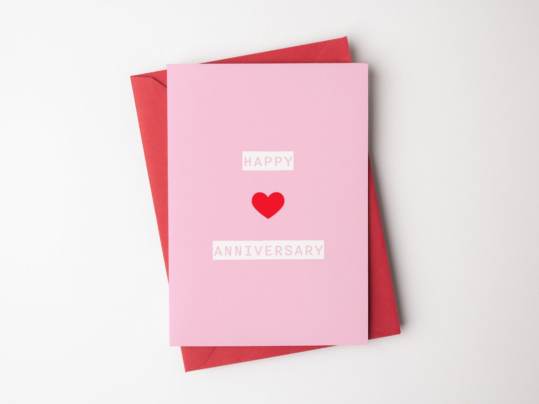 Paper Anniversary, Happy Anniversary Card, Anniversary Gift for Her ...