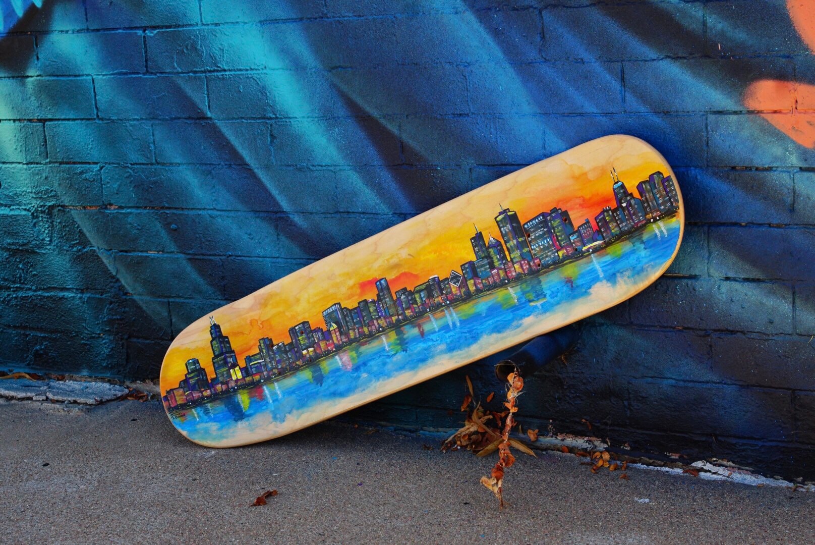 Custom hand painted skateboard deck Your very own one of a | Etsy