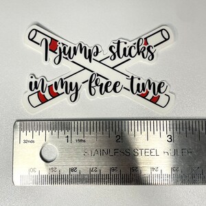 Funny Equestrian Classic Sticker | I Jump Sticks - Etsy