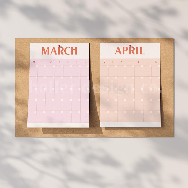 Retro Calendar - Etsy