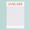 Printable Minimalist Wall Calendar Pages, New Year Wall Planner ...