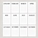 Printable Minimalist Wall Calendar Pages, New Year Wall Planner ...