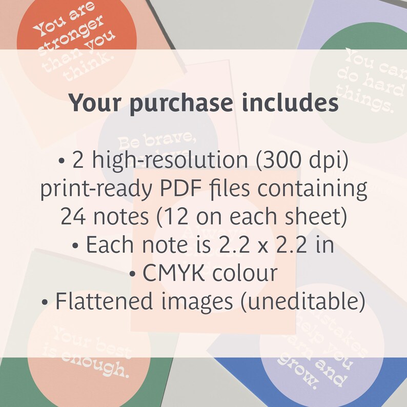 Lunchbox Love Notes, Positive Affirmations for Kids, Printable Notes ...