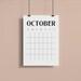 Printable Minimalist Wall Calendar Pages, New Year Wall Planner ...
