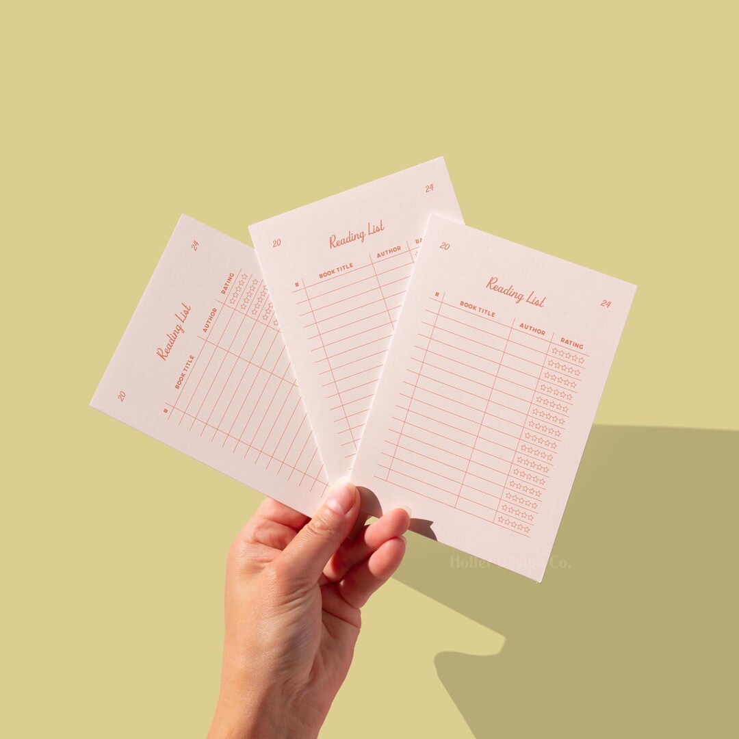 Retro Reading Logs in Blush Pink, Printable Reading Tracker, Books to ...