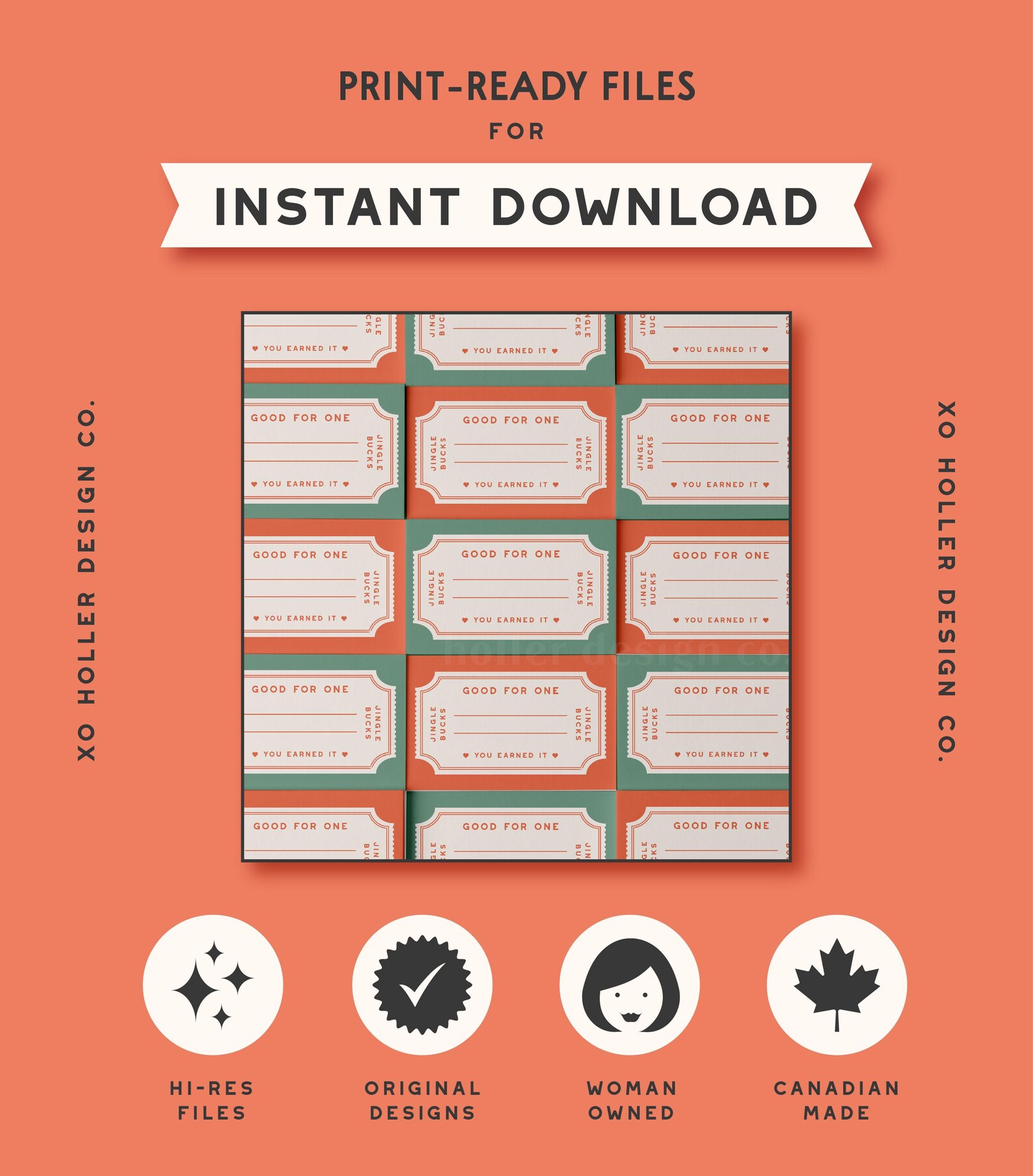 Printable Jingle Bucks: Kids' Holiday Reward Coupons (digital Download ...