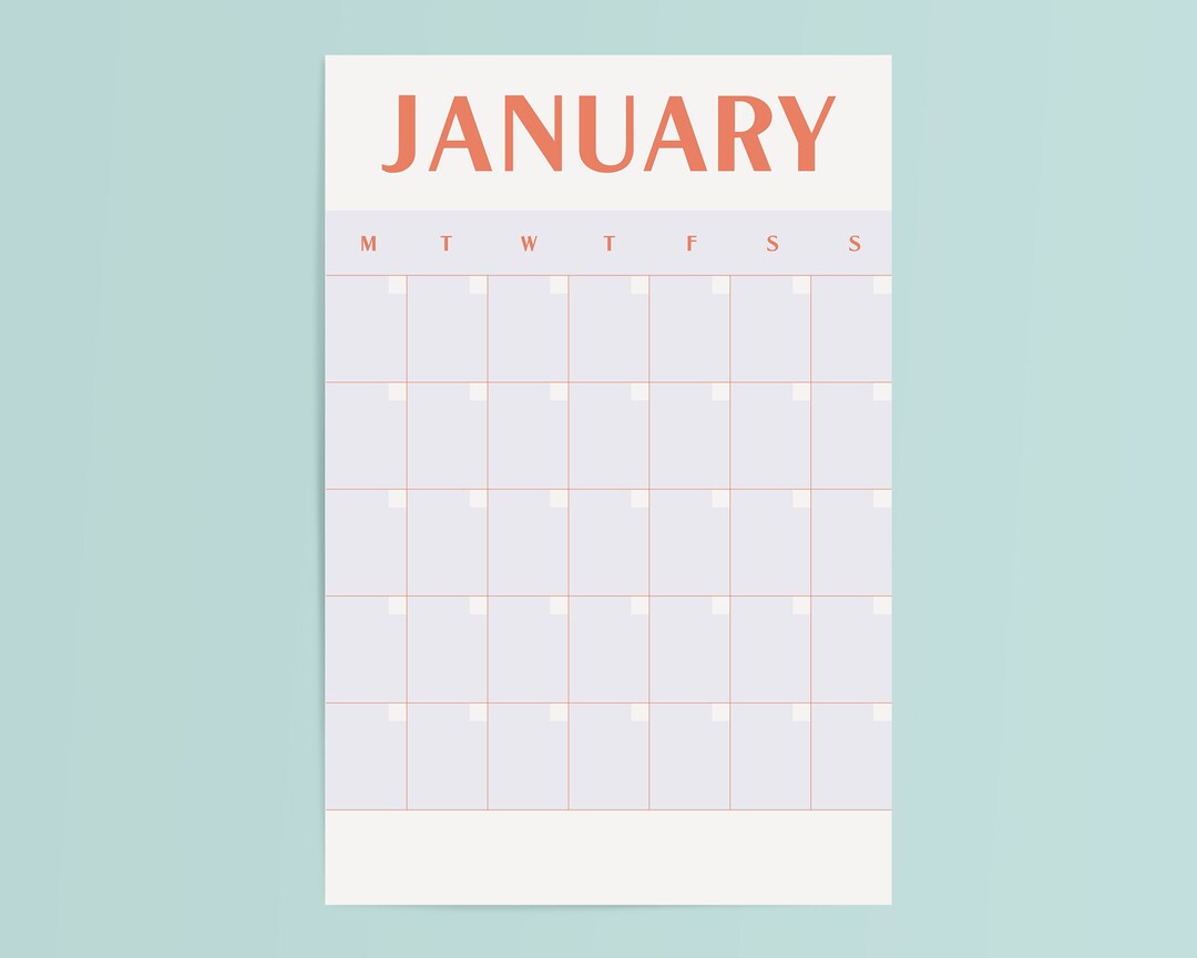 Large Wall Calendar, 11x17 Undated Wall Planner, Perpetual Calendar ...