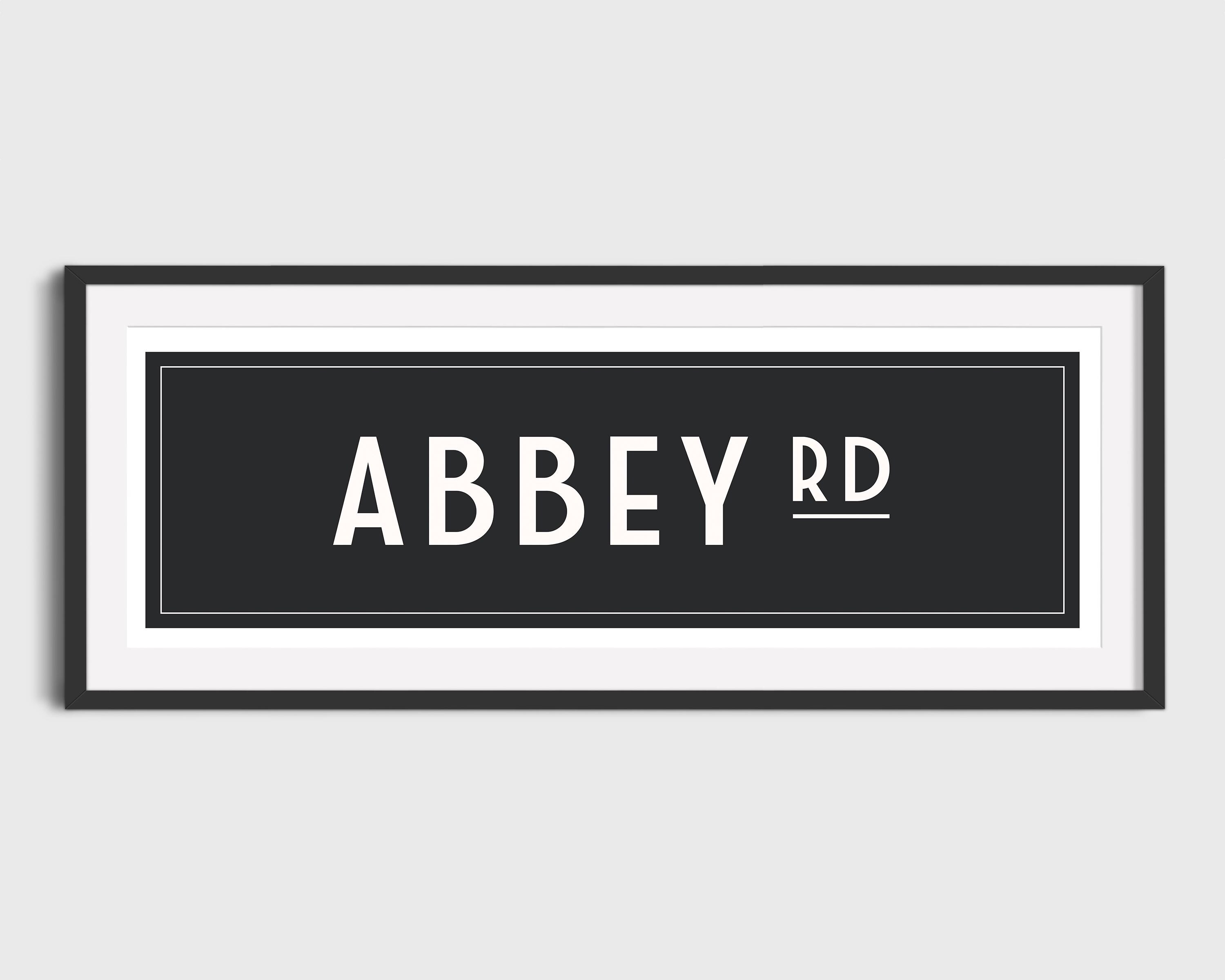 Abbey Road Sign, Printable Street Sign, the Beatles, London Wall Art ...