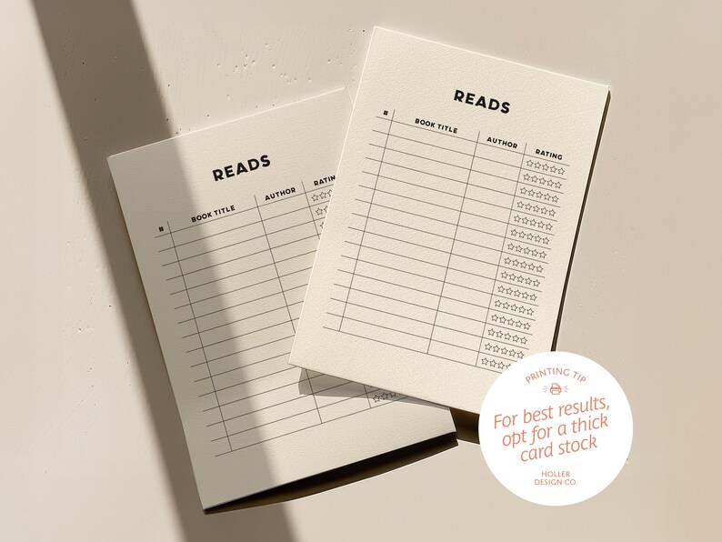 Printable Reading Logs in Cream, Reading Tracker, Books to Read, Books ...