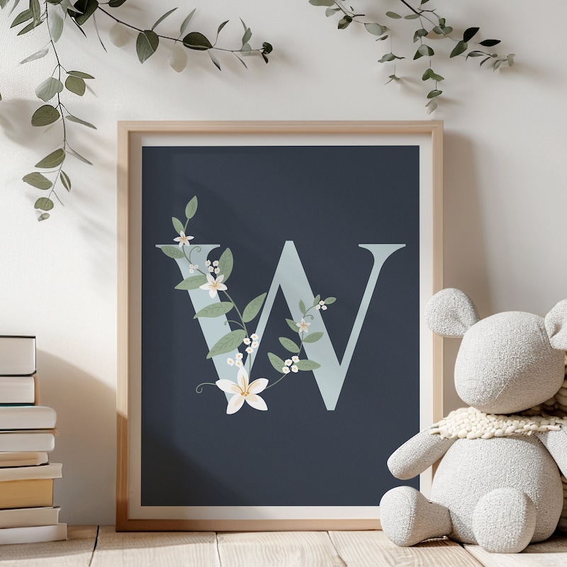 Letter W Monogram - Etsy