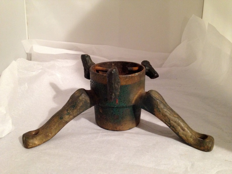 Antique Log Motif Cast Iron Christmas Tree Stand - Etsy