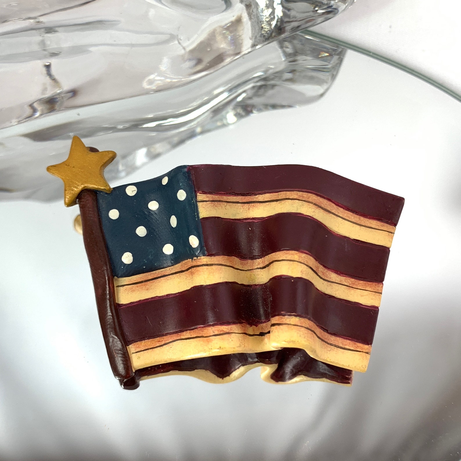 Flag Brooch Patriotic Fourth of July Pin American Pride Rare - Etsy