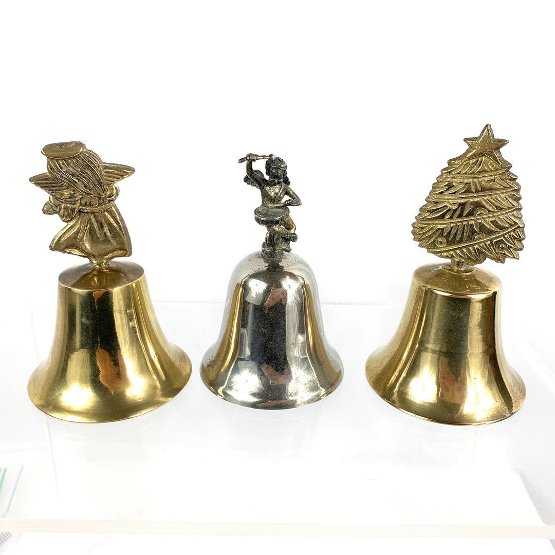 Brass Silver Christmas Bells Angels Drummer Tree Collection - Etsy